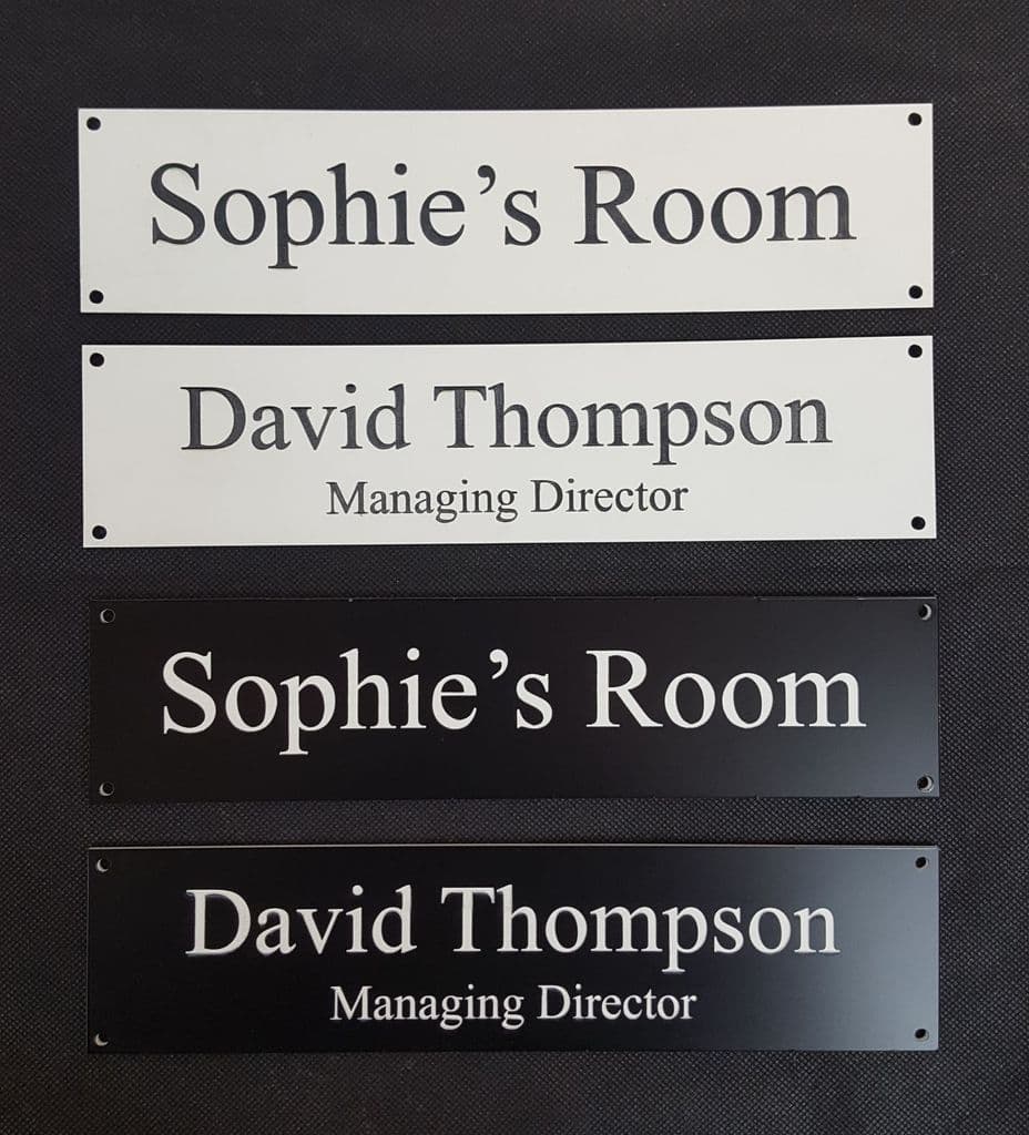 Acrylic Door Sign - Perfect for Office or Room - Engrave with Your Text